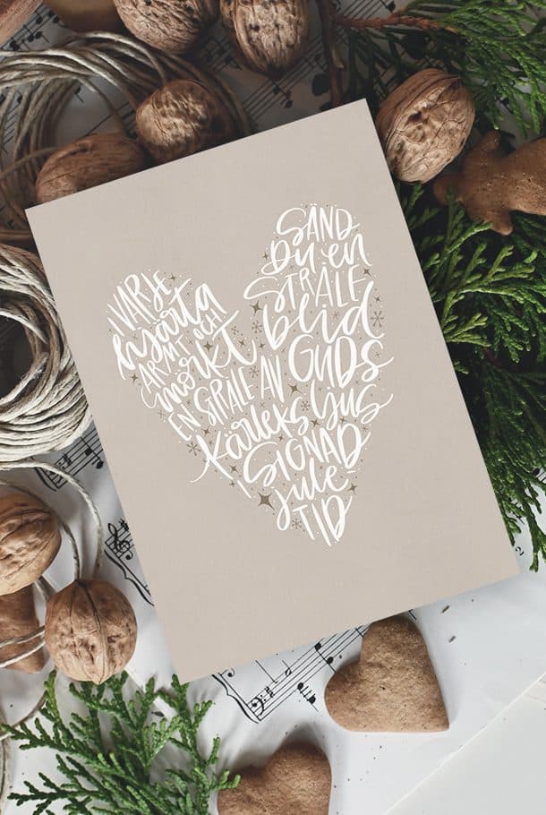 Julkort: I varje hjärta armt och mörkt – Me and My House Store AB