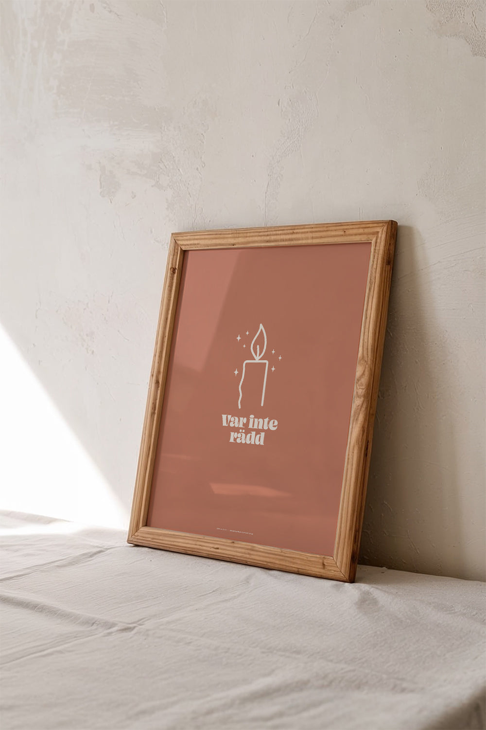 Poster med ljus: Var inte rädd – Me and My House Store AB