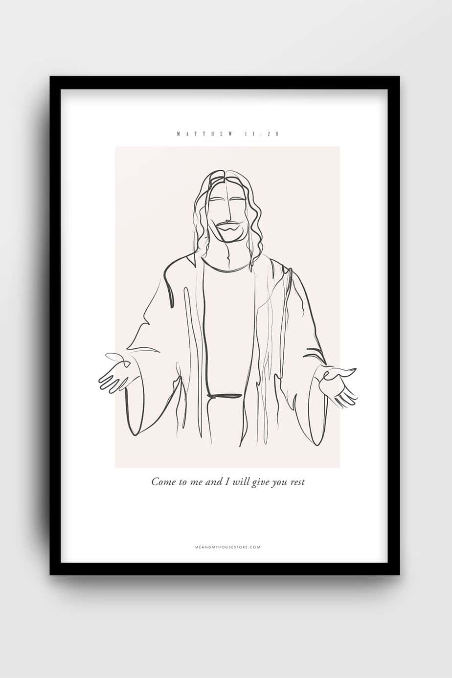 Poster: Come to me and I will give you rest – Me and My House Store AB