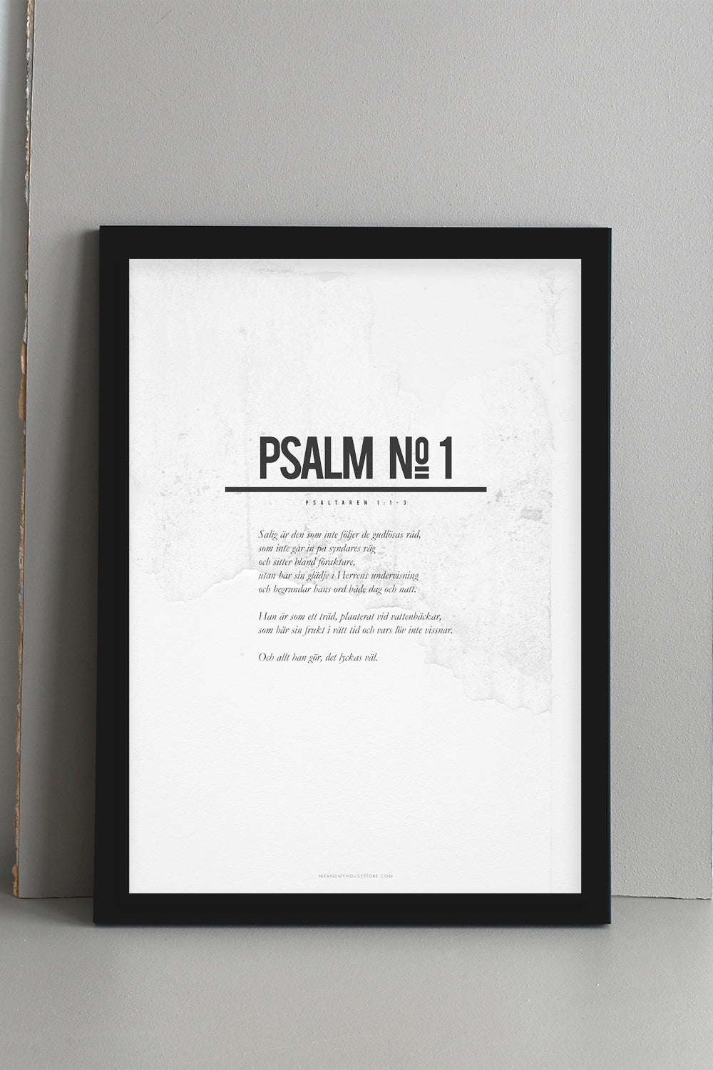Poster: Psalm no 1 – Me and My House Store AB