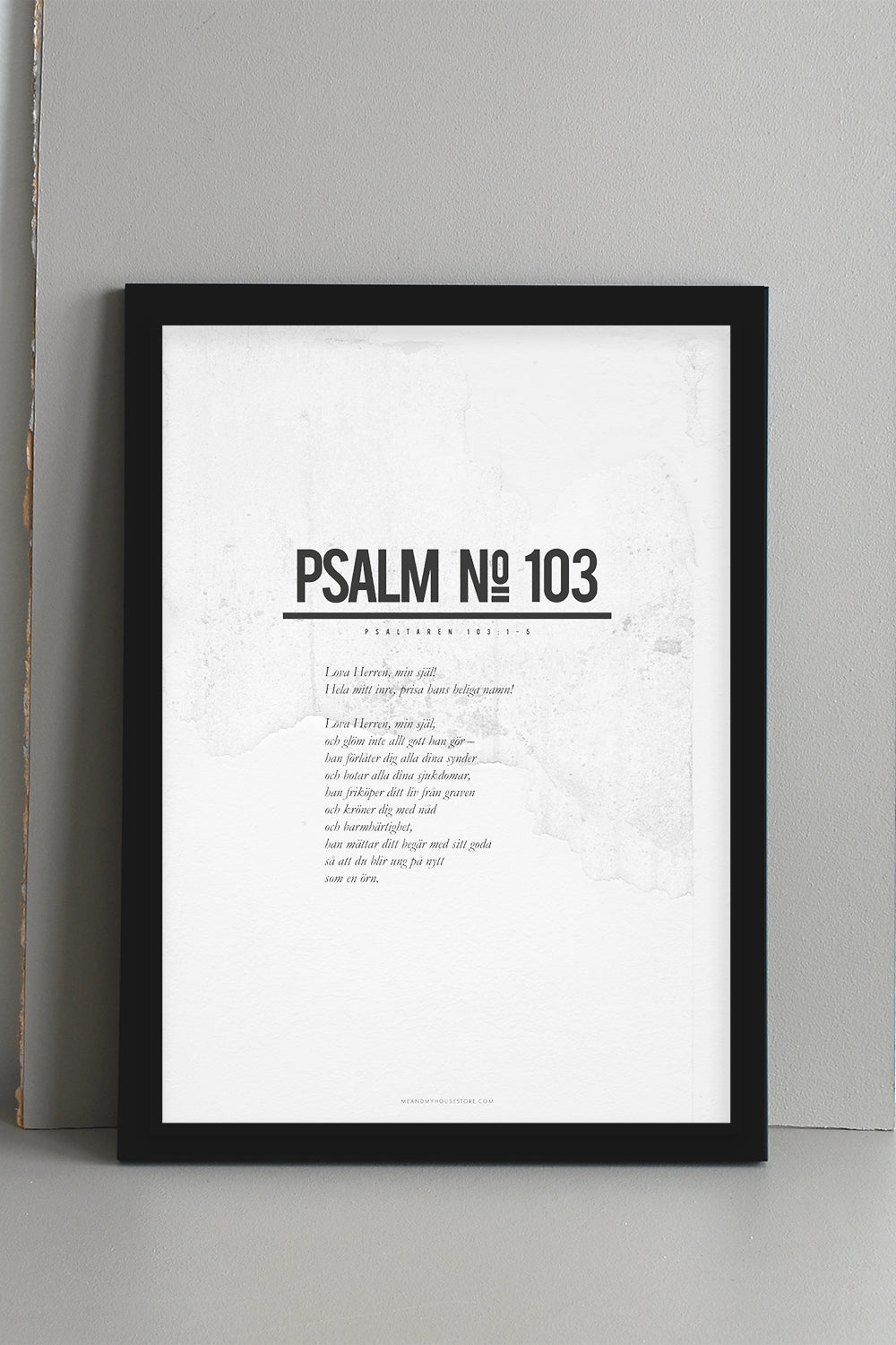 Poster: Psalm no 103 – Me and My House Store AB